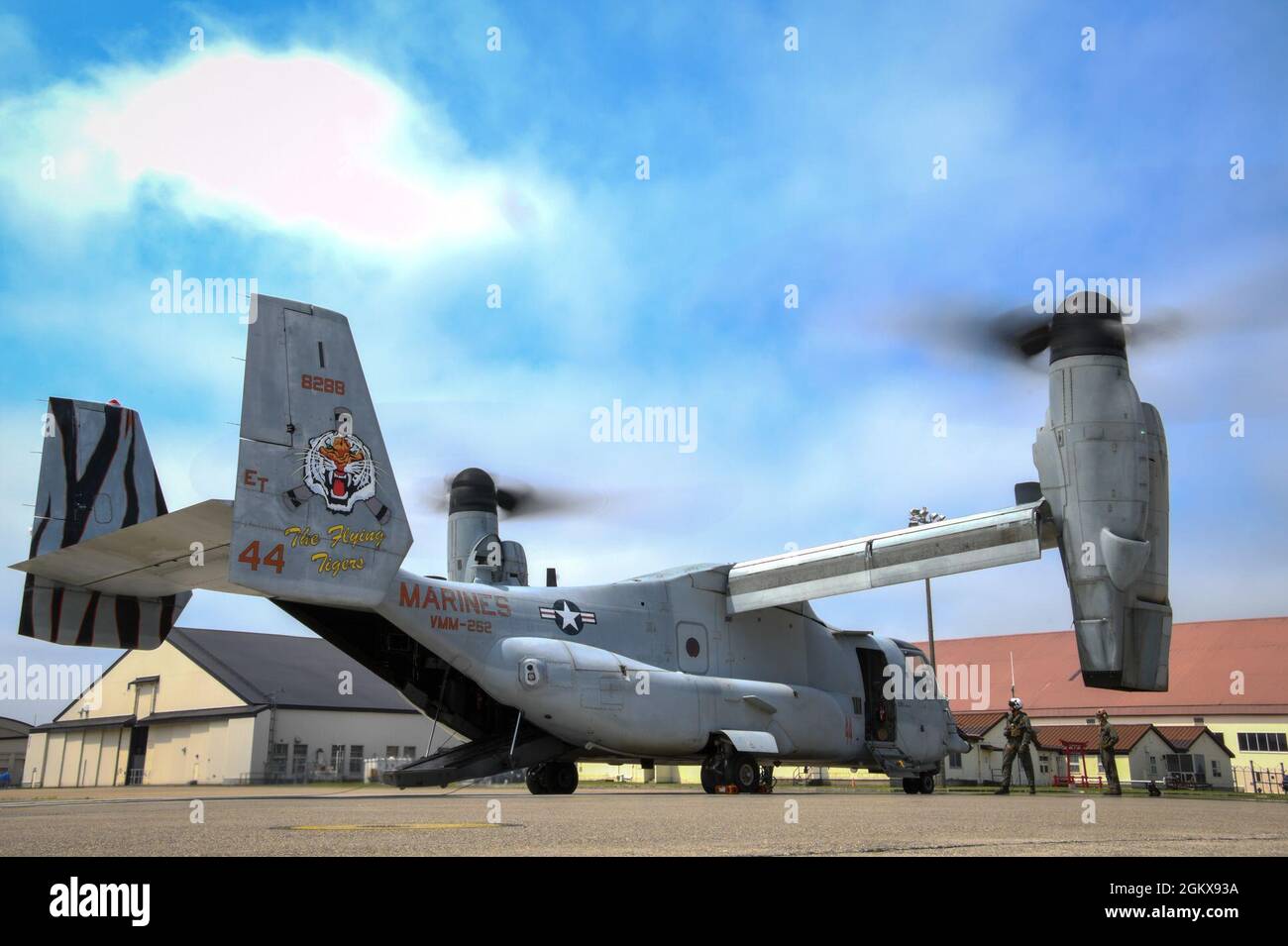 210716-N-GR586-1055 MISAWA, Japan (July 16, 2021) – An MV-22B Osprey ...