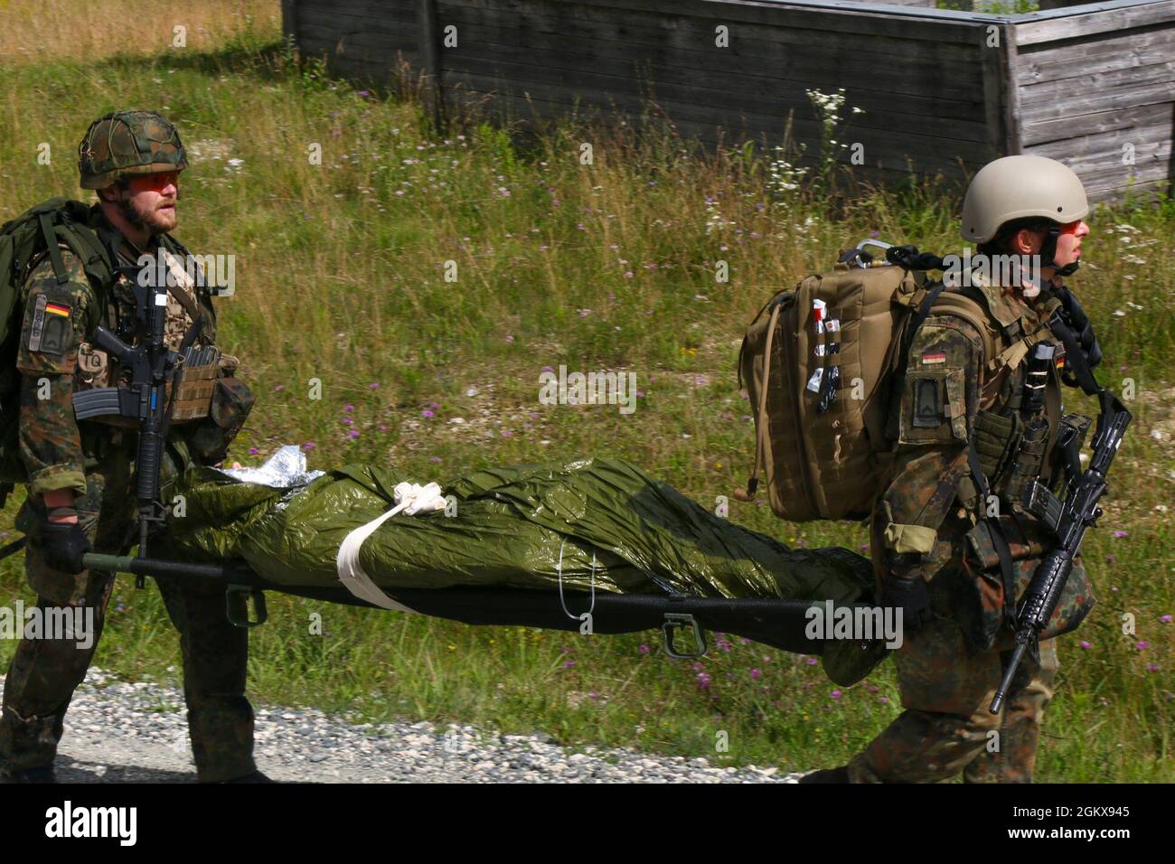 German Soldiers, assigned to the Medical Academy of the Bundeswehr ...