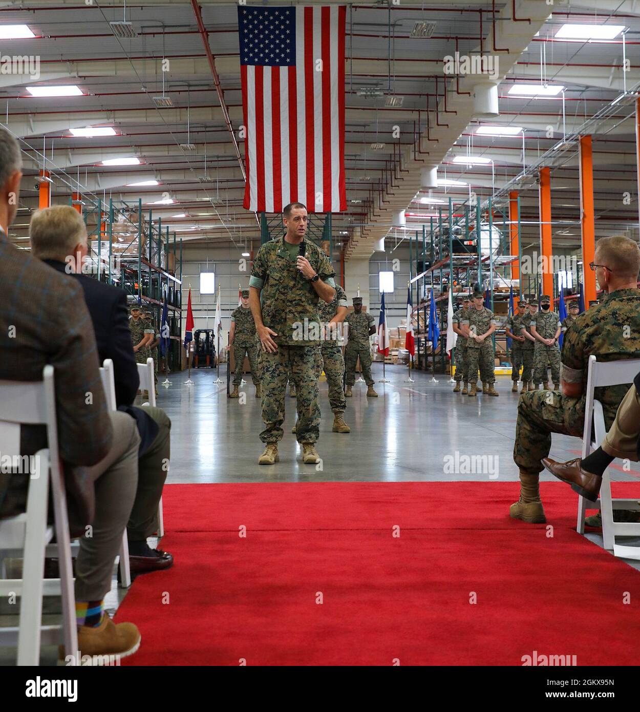 Col. John S. Sattely, center, incoming commanding officer, Blount ...