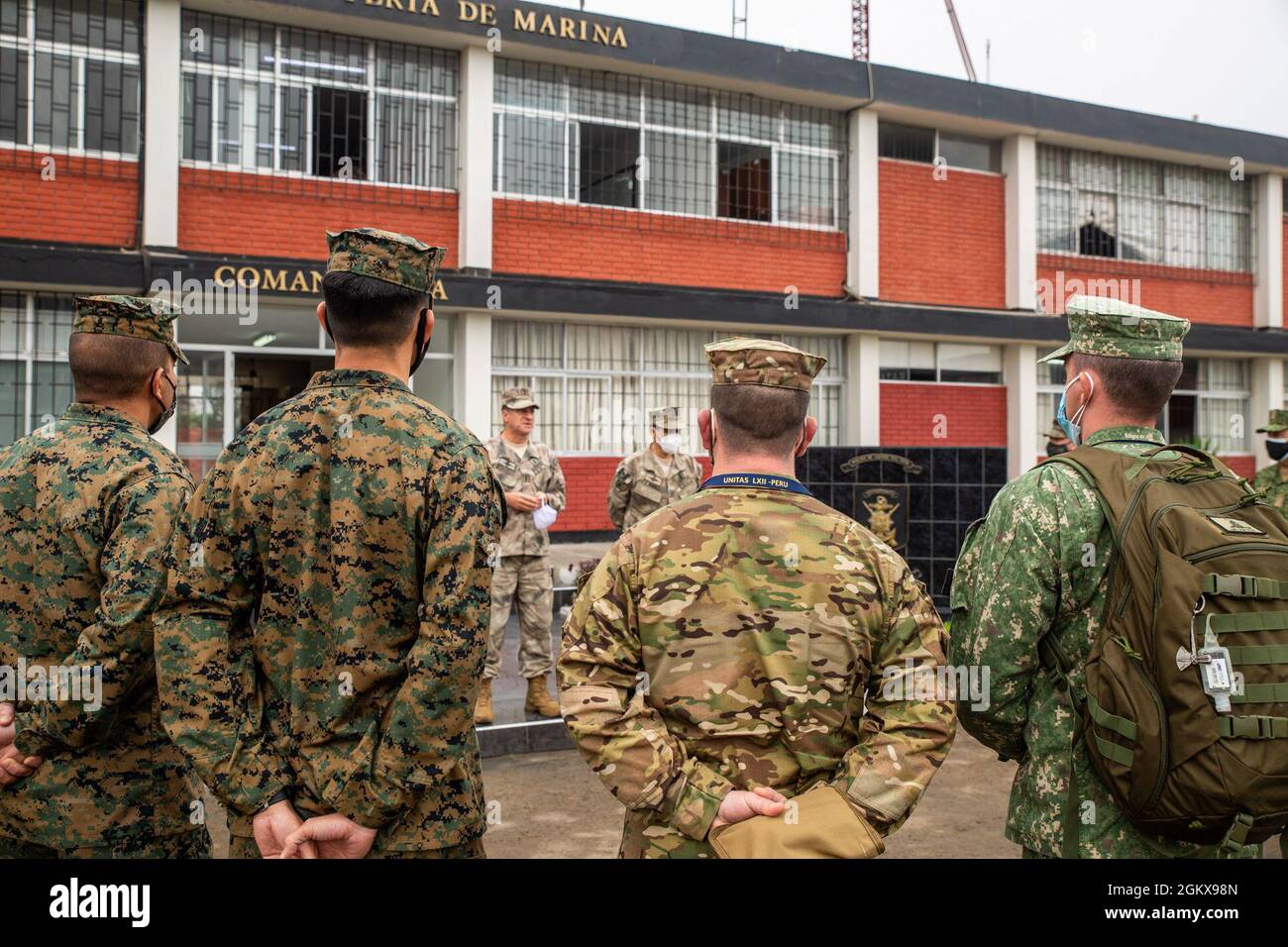 Rear Admiral José Enrique Hernandez Samanez, Commandant of the Peruvian ...