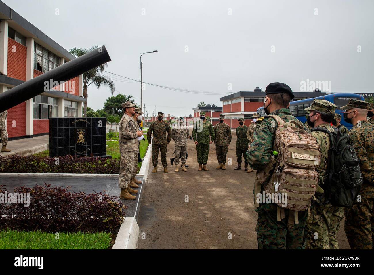 Rear Admiral José Enrique Hernandez Samanez, Commandant of the Peruvian ...