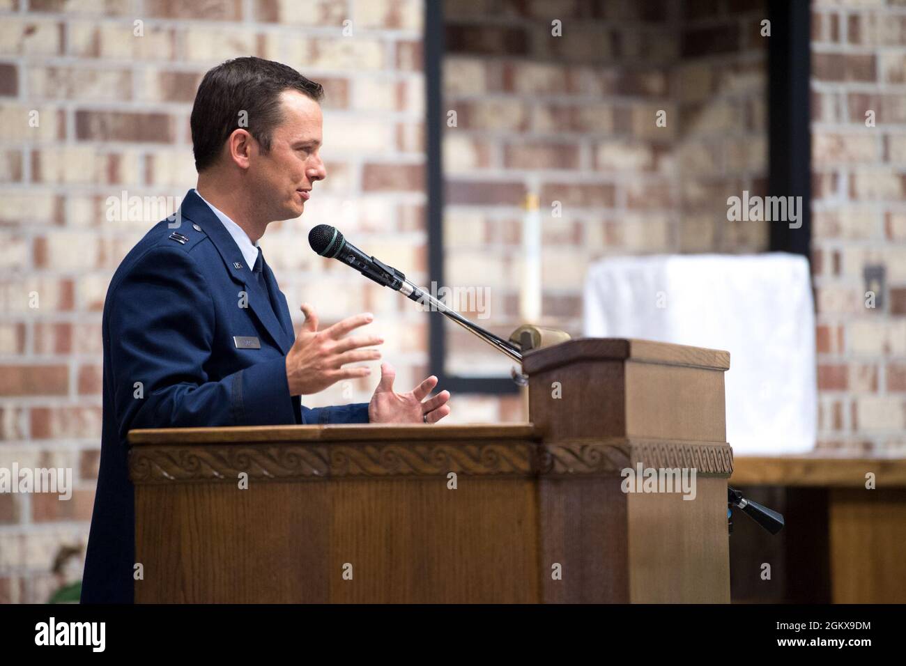 U.S. Air Force Chaplain (Capt.) Matthew Thompson, 23d Wing chaplain ...