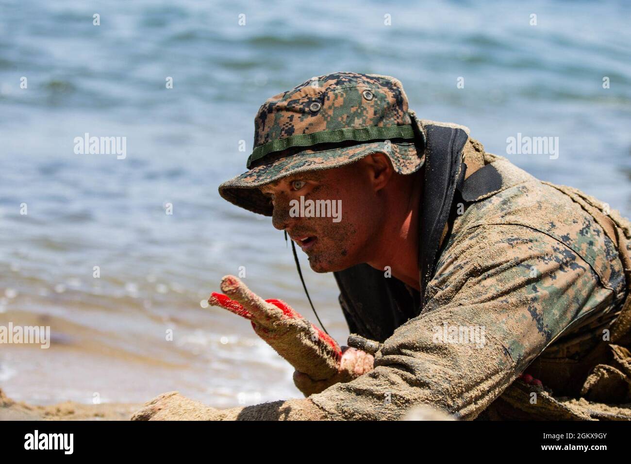 U.S. Marine Corps Lance Cpl. Keagan Hooks, a rifleman with Co. C, 1st ...