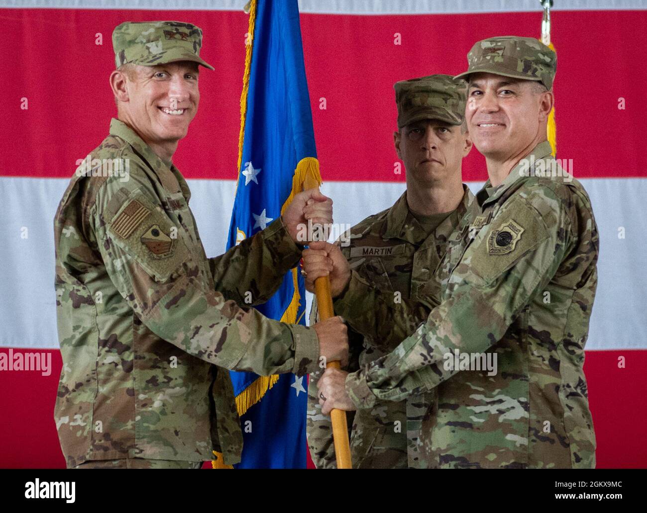 Maj. Gen. Case Cunningham, Air Force Warfare Center commander, passes ...