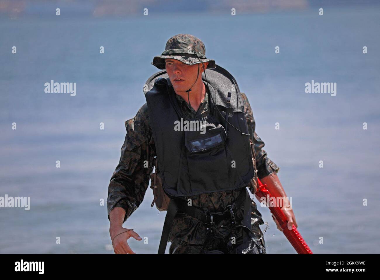 U.S. Marine Corps Lance Cpl. Thomas VonKaenel, a rifleman with Co. C ...