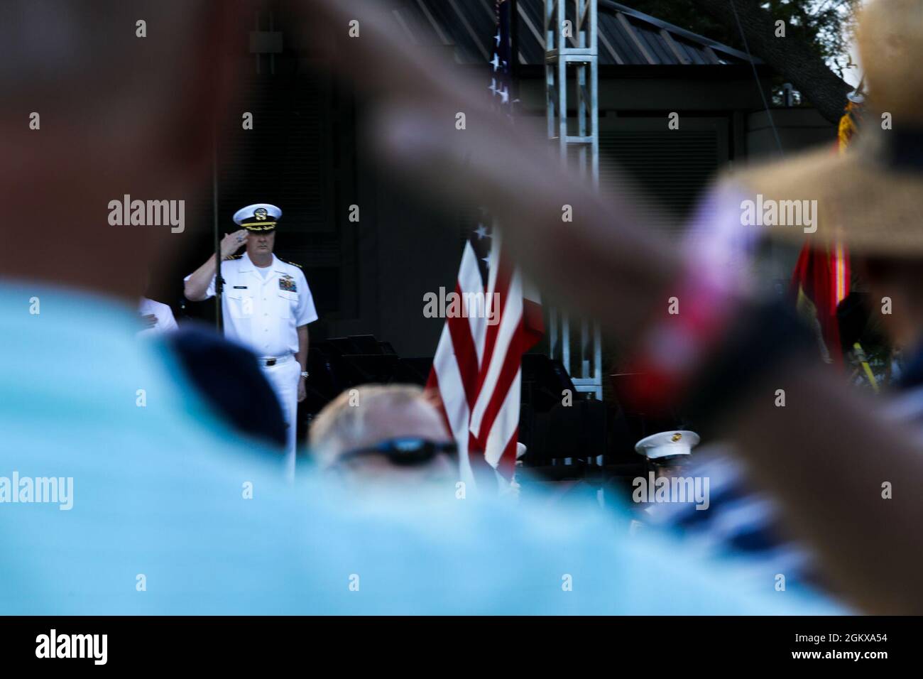 The Parris Island Marine Band performs at Beaufort Water Festival in ...