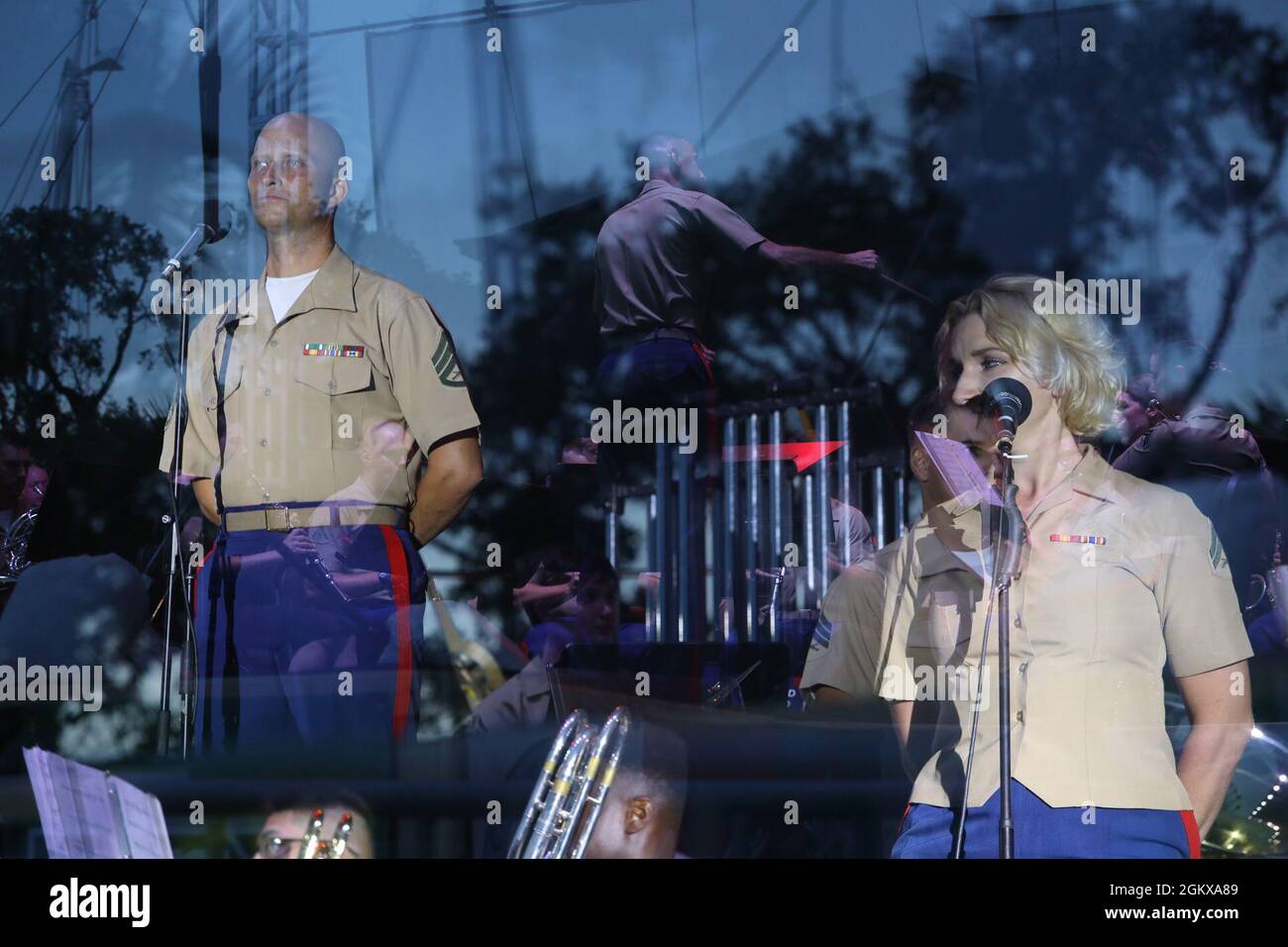 The Parris Island Marine Band performs at Beaufort Water Festival in ...