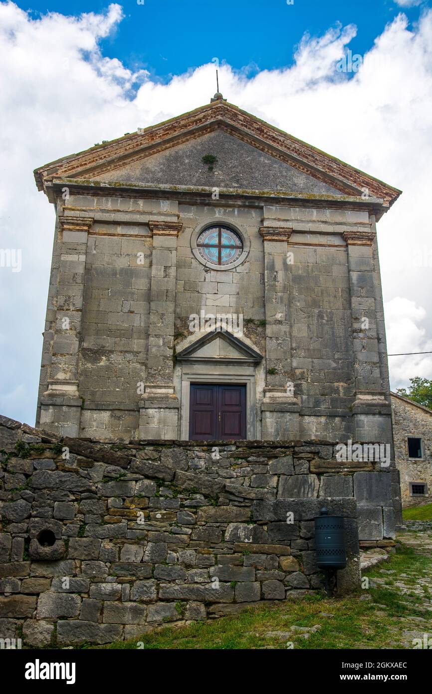 The smallest city in the world, Hum, Croatia Stock Photo - Alamy