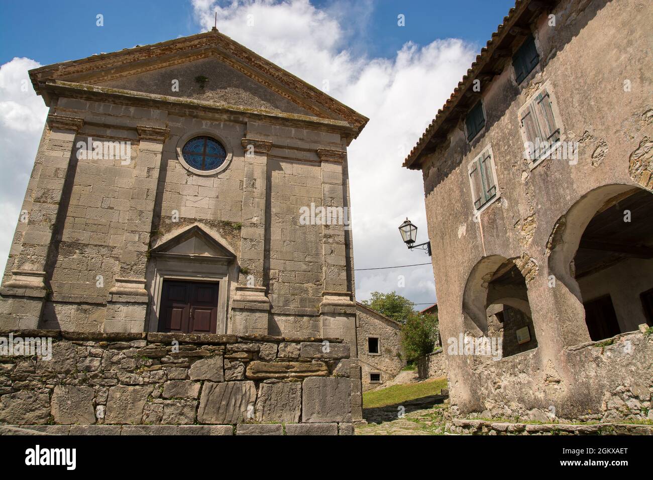 The smallest city in the world, Hum, Croatia Stock Photo - Alamy