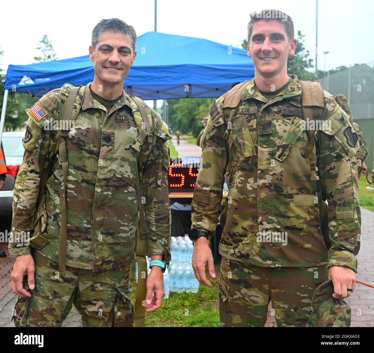 Lt. Col. Eric Palicia (left), United States Army Europe and Africa ...