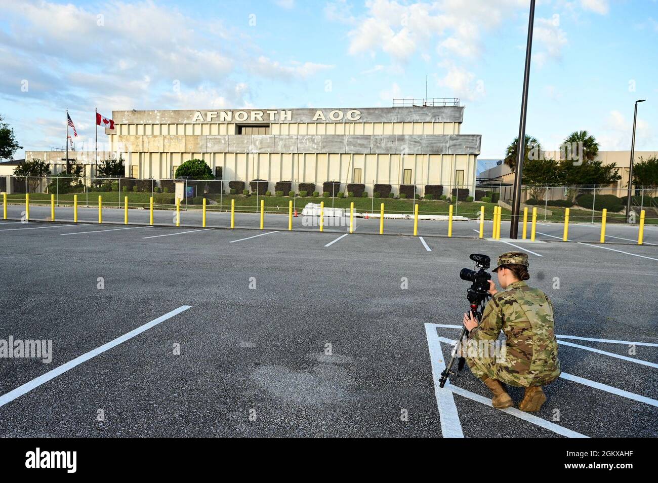 U.S. Air Force Staff Sgt. Alysia Blake, 1st Combat Camera Squadron Combat Broadcast Journalist ...