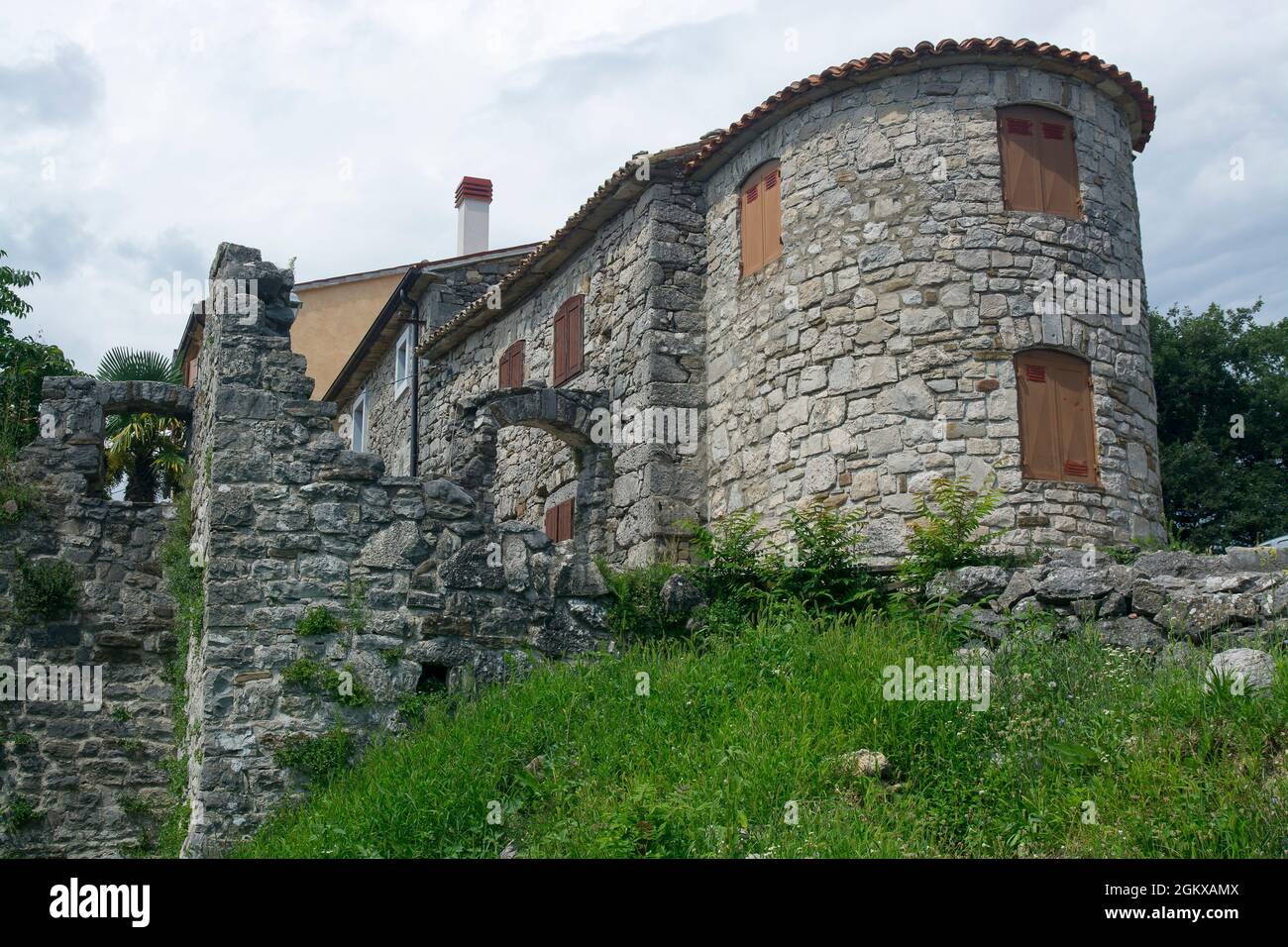 The smallest city in the world, Hum, Croatia Stock Photo - Alamy