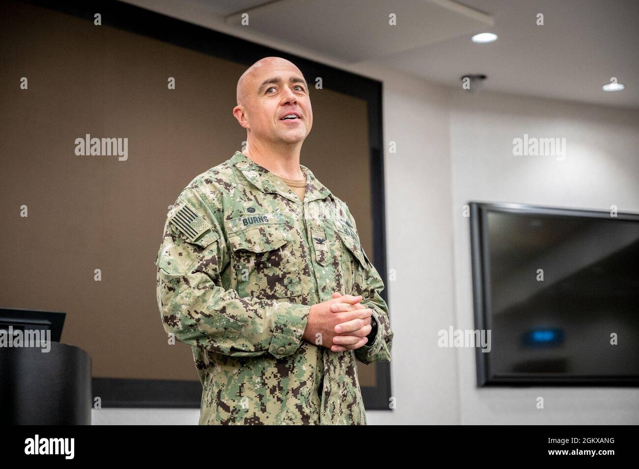 WASHINGTON, DC (July 16, 2021) – Capt. Mark Burns, Naval Support ...