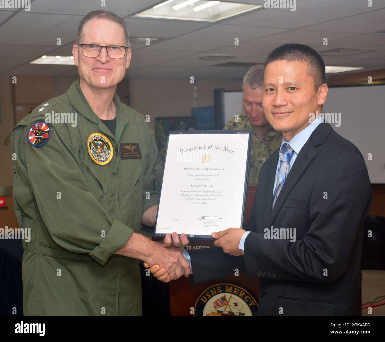 Rear Adm. Michael Wettlaufer, Commander, Military Sealift Command ...
