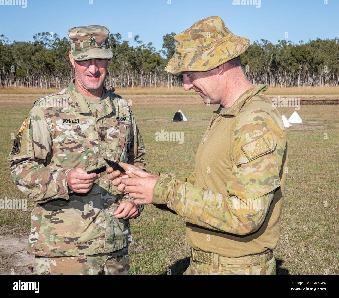 Command Sgt. Maj. Kellen Rowley, command sergeant major of the 38th Air ...