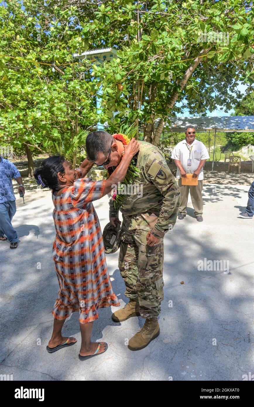 U.S. Army Garrison-Kwajalein Atoll Commander Col. Thomas Pugsley ...