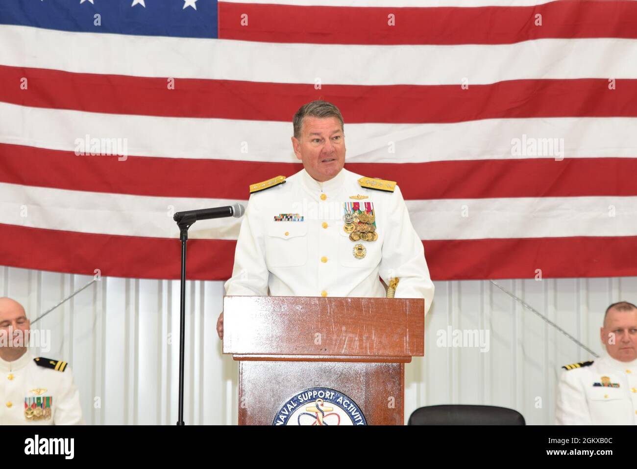 SARATOGA SPRINGS, New York — Rear Adm. Charles Rock, Commander Navy ...