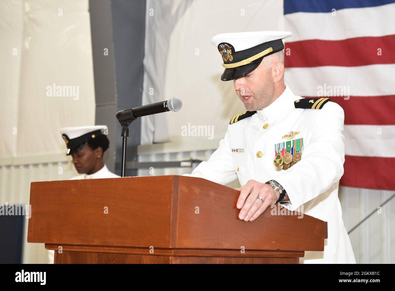 SARATOGA SPRINGS, New York — Rear Adm. Charles Rock, Commander Navy ...
