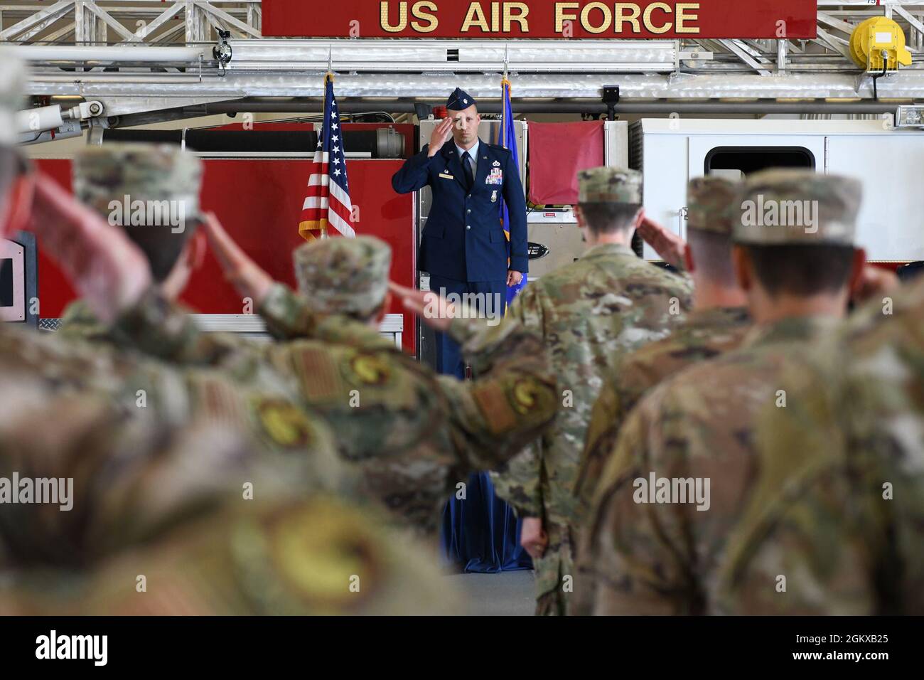 Lt. Col. Benjamin Simon, 319th Civil Engineering Squadron commander ...