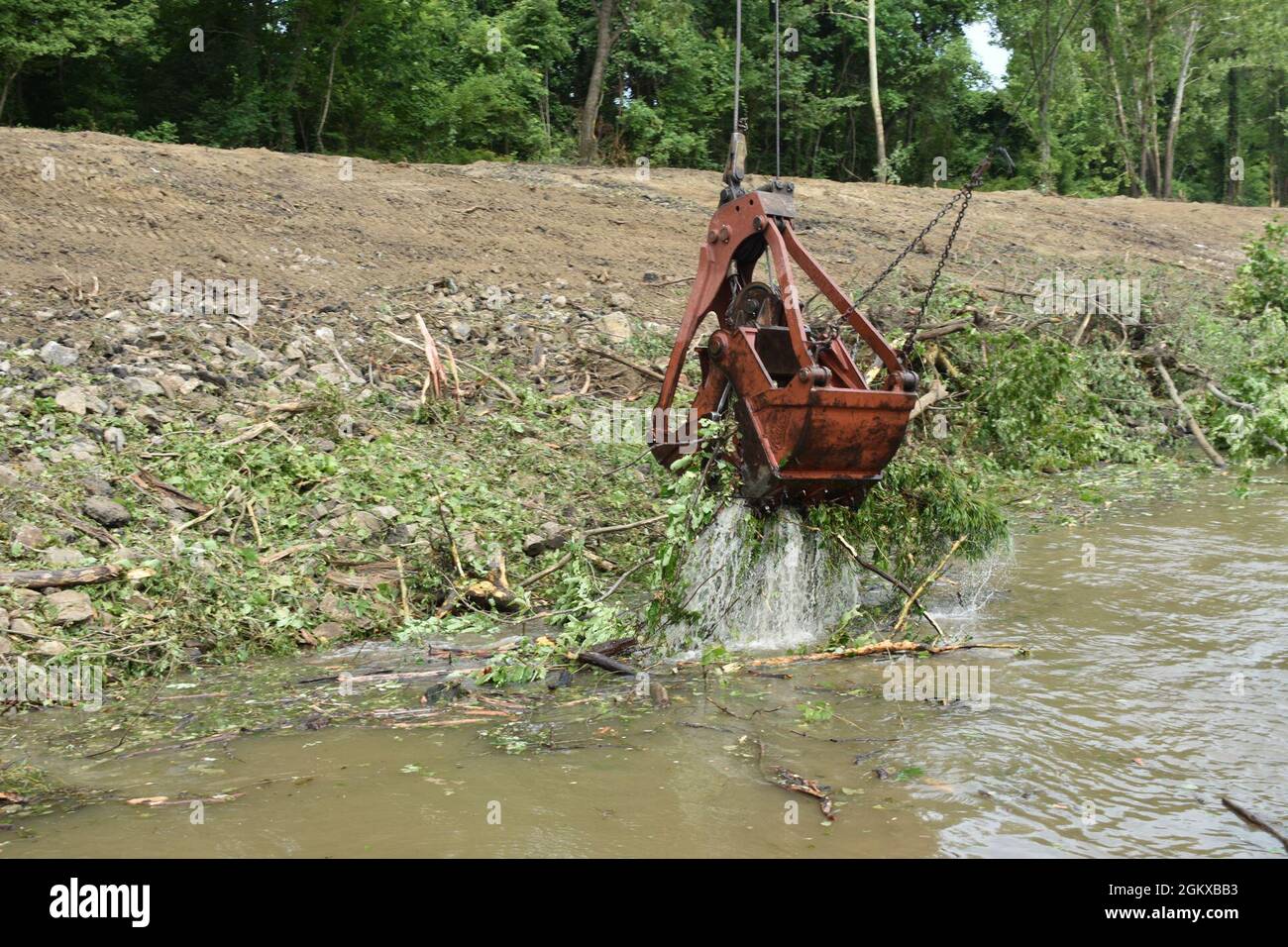Heavy equipment operators from the U.S. Army Corps of Engineers ...