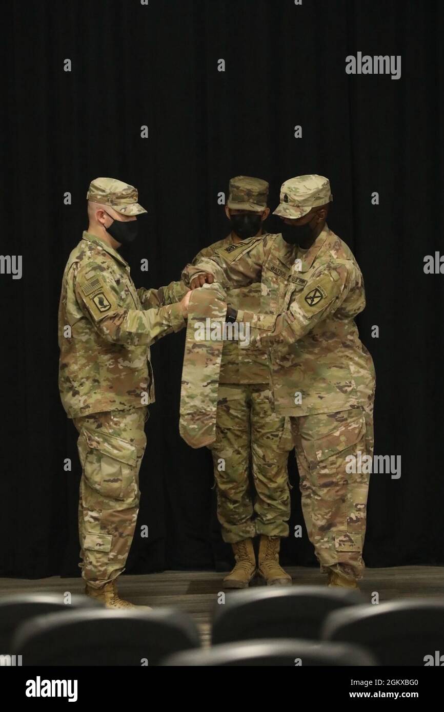 Maj. Kevin Weaver and 1st Sgt. Quenton Watson, the senior advisors of ...