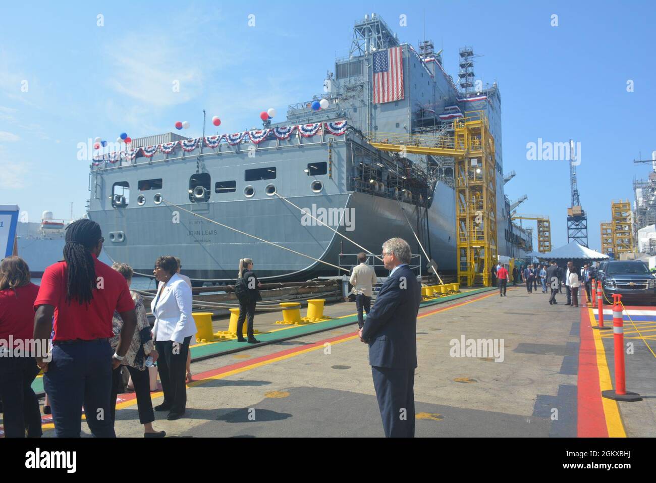 Fleet replenishment oiler USNS John Lewis (T-AO 205), the Military ...