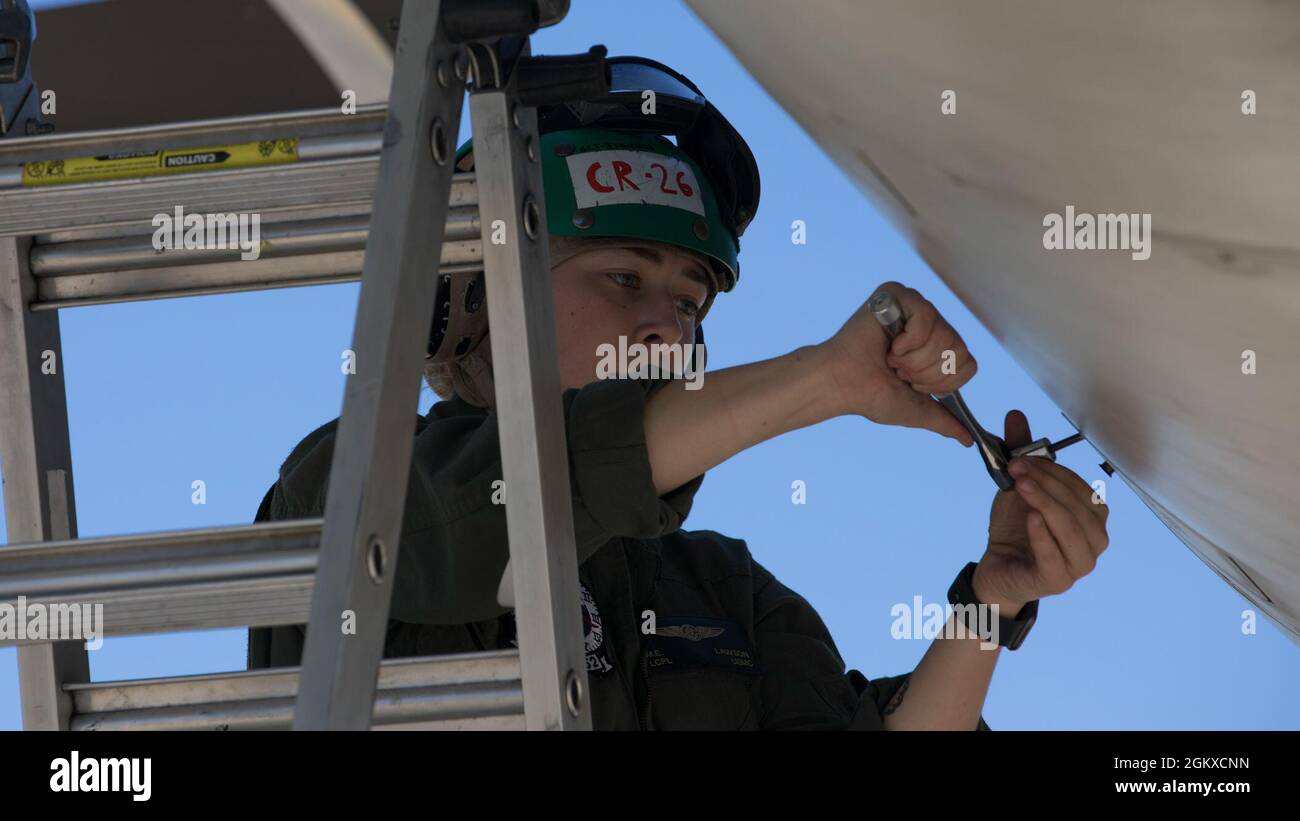 U.S. Marine Corps Lance Cpl. Madeline Lawson, a loadmaster with Marine ...