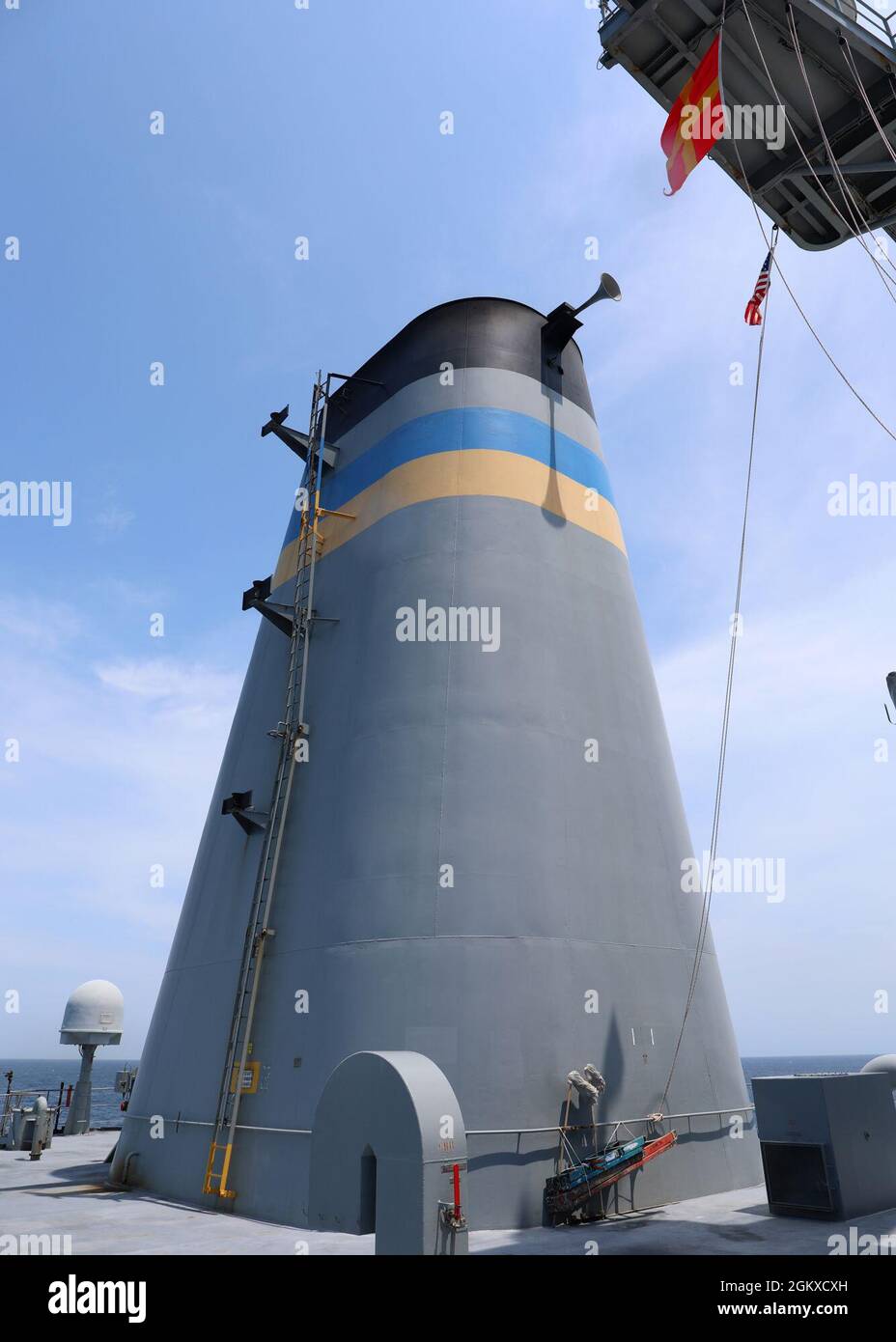 210717-N-OH262-0538 ATLANTIC OCEAN (July 17, 2021)--A view of the blue ...