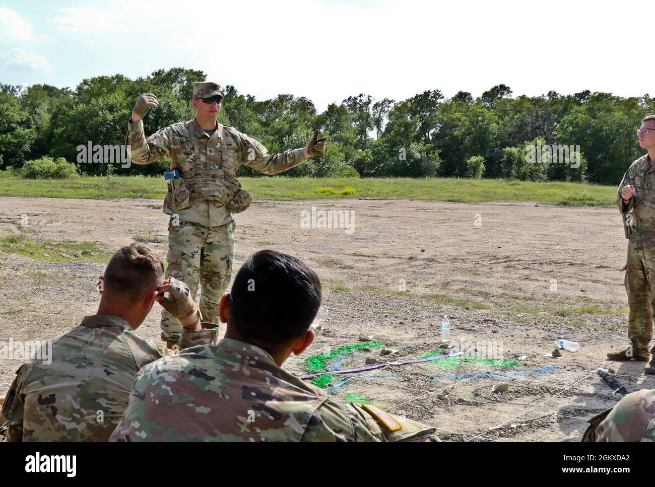 FORT HOOD, Texas -- Sgt. 1st Class Kalen Snook, an observer coach ...