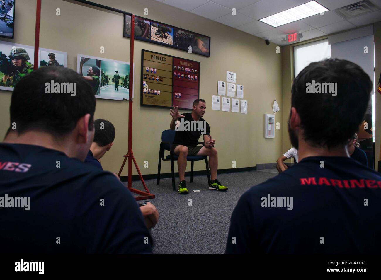 U.S. Marine Master Sgt. James Blake, the operations chief at Recruiting ...