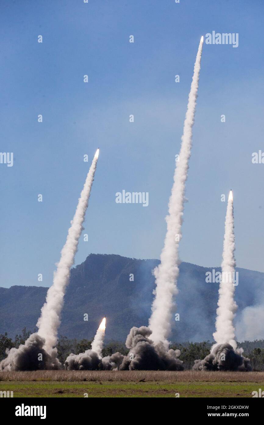 U.S. Marine Corps High Mobility Artillery Rocket Systems with 3d ...