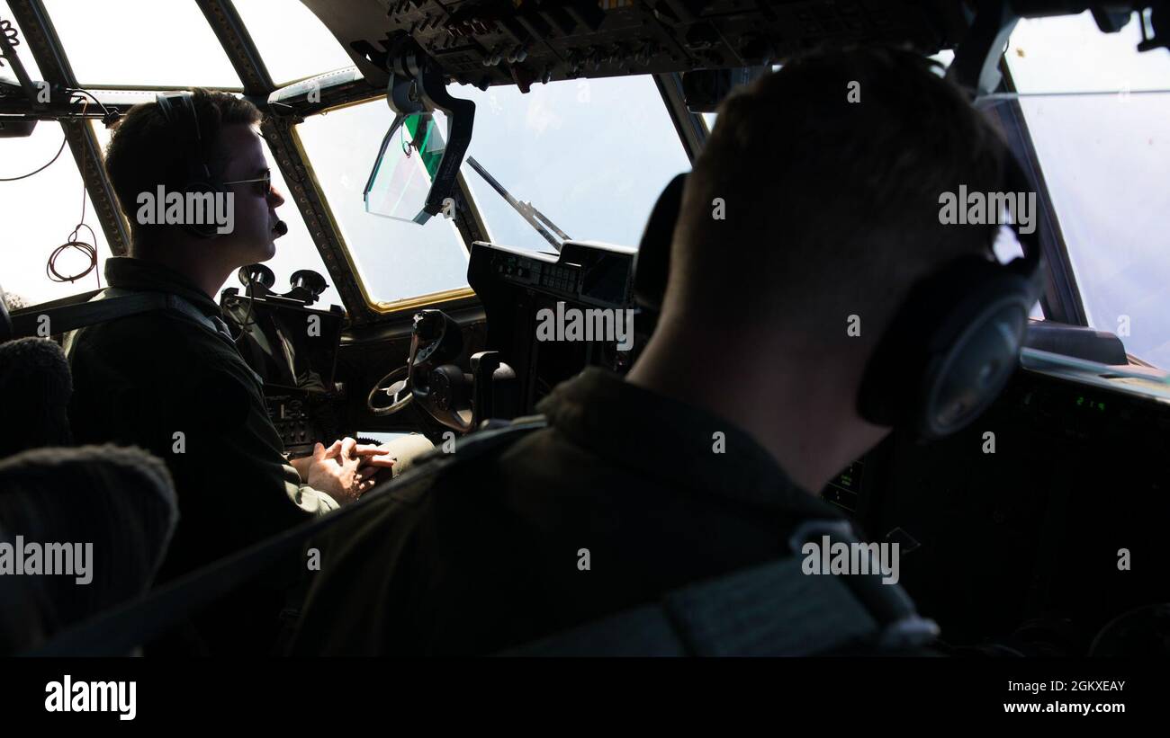 U.S. Marine Corps Capt.’s Samuel Petko, left, and Capt. Dane Collier ...