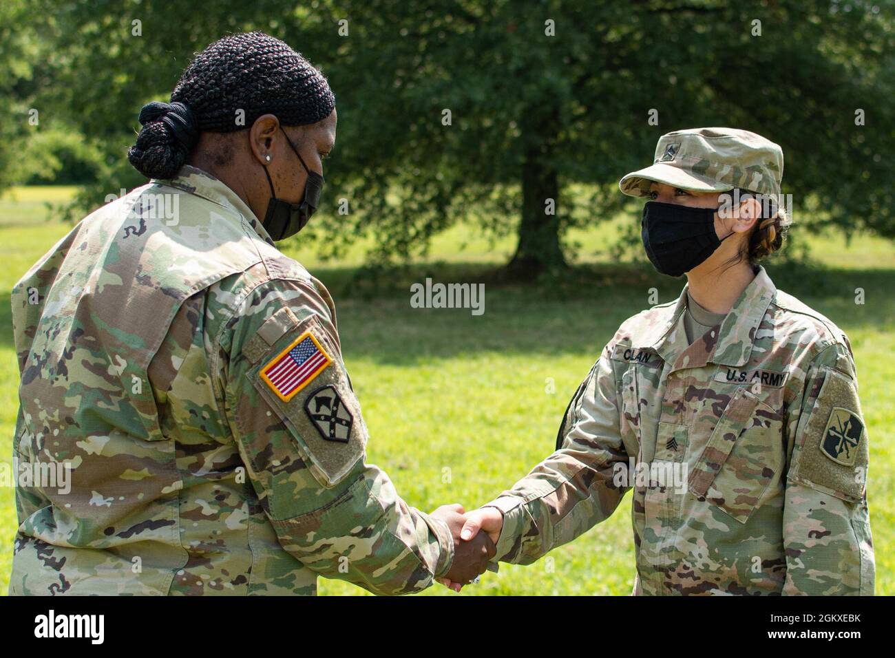 U.S. Army Master Sgt. Arretta Johnson of the Maryland National Guard’s ...