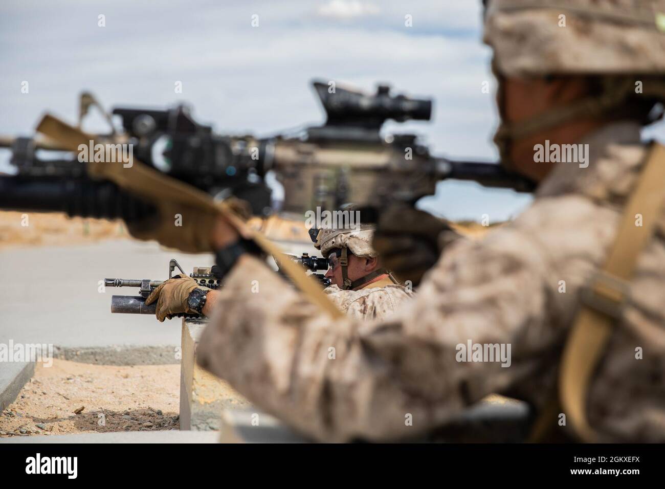 U.S. Marine Corps Lance Cpl. Cade Milligan, a rifleman with Co. K, 3rd ...