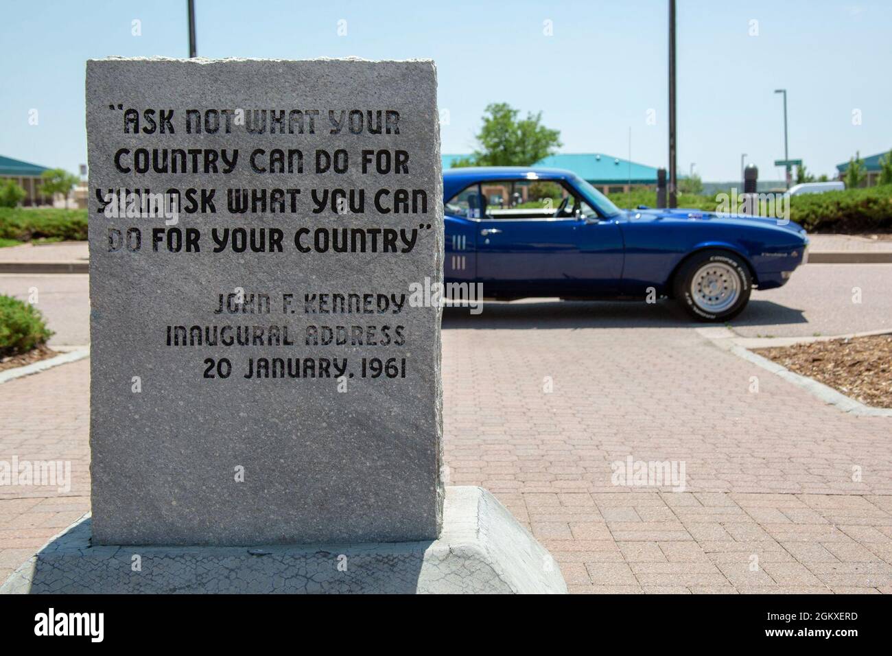 Sgt. Maj. Conner's restored Firebird sits in front of the Headquarters ...