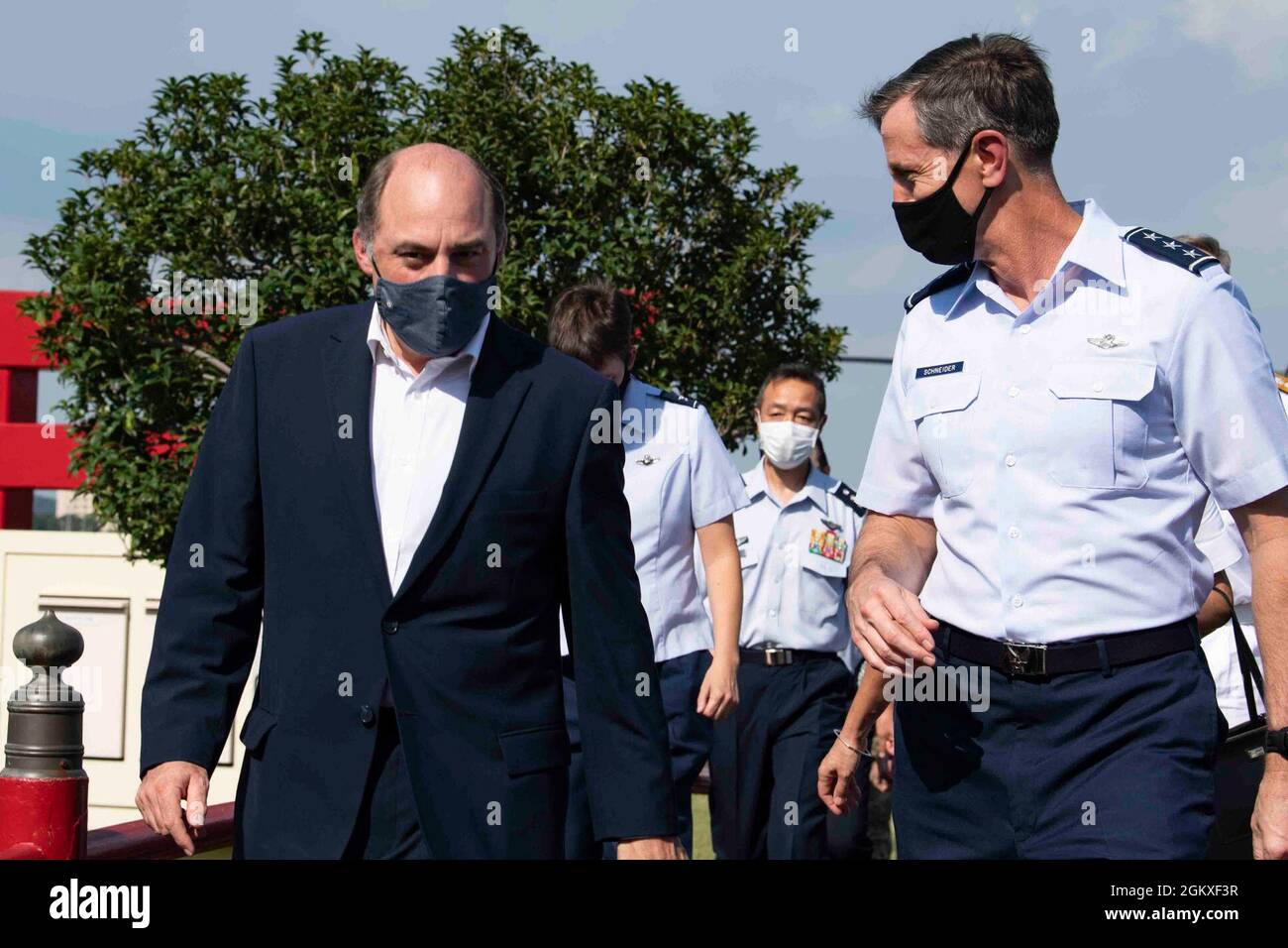 U.K. Secretary of State for Defence Ben Wallace and Lt. Gen. Kevin ...