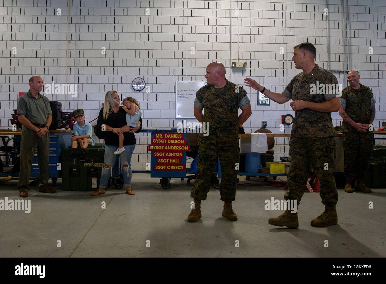 U.S. Marine Corps Maj. Gen. Francis Donovan, commanding general of 2d ...
