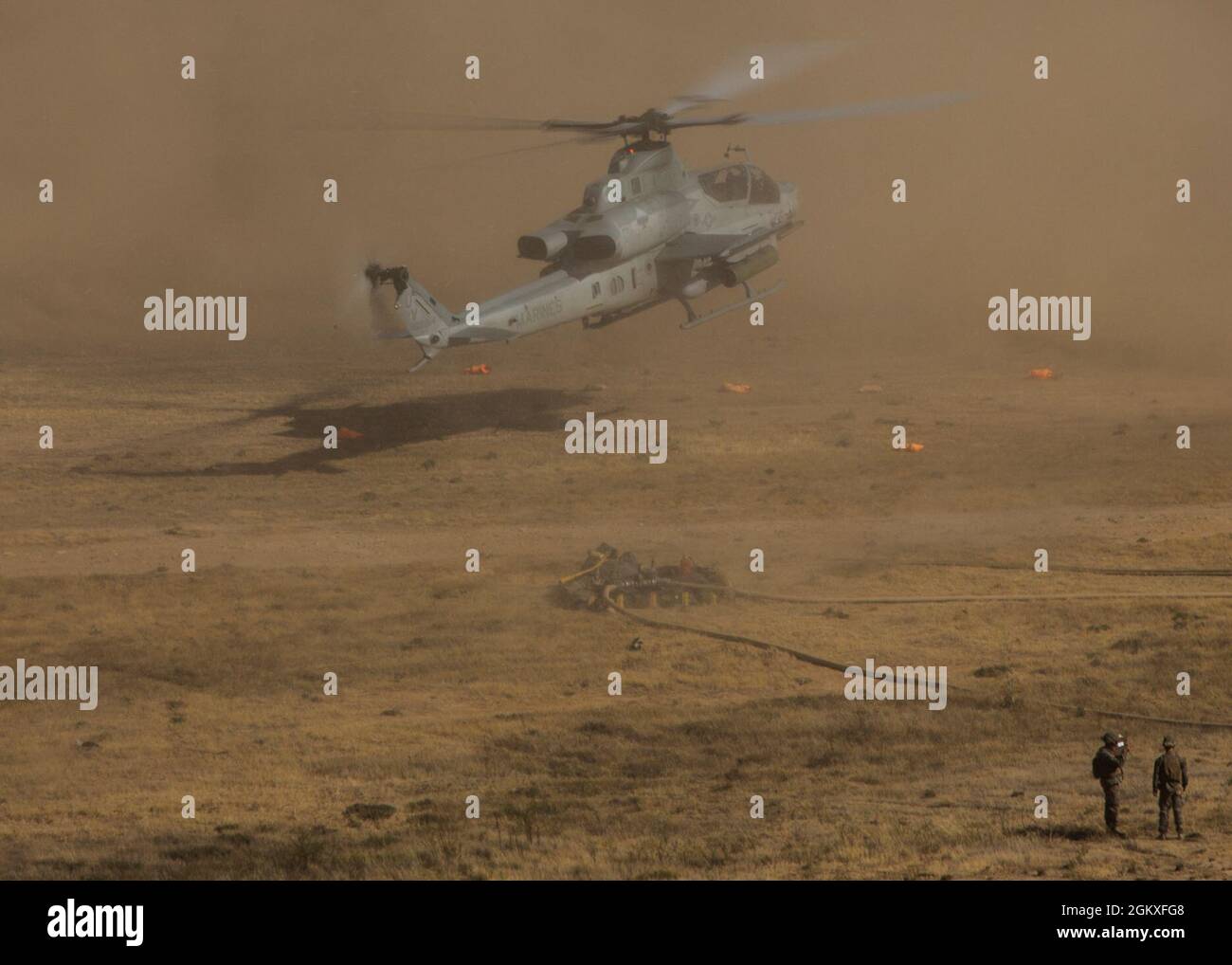U.S. Marines with Marine Light Attack Helicopter Squadron (HMLA) 267 ...