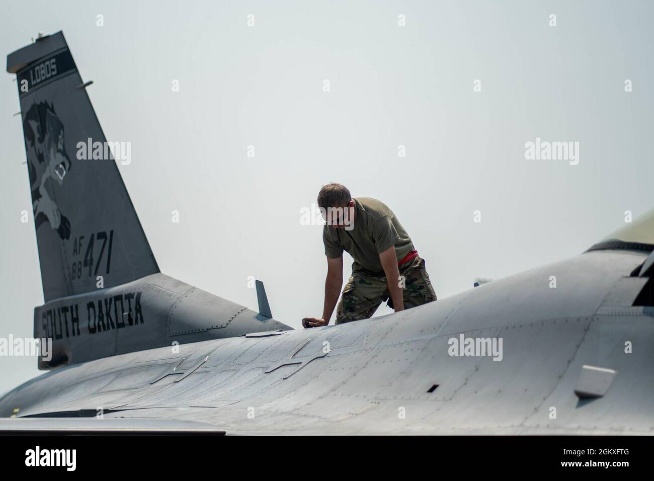 Tech Sgt. Jed Smeenk, 114th Aircraft Maintenance Squadron crew chief ...