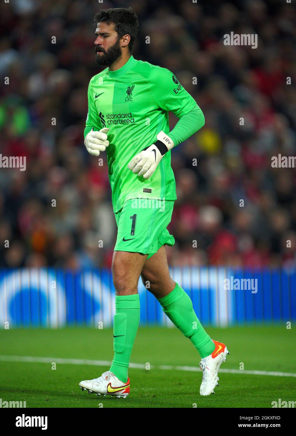 Liverpool goalkeeper Alisson during the UEFA Champions League, Group B ...