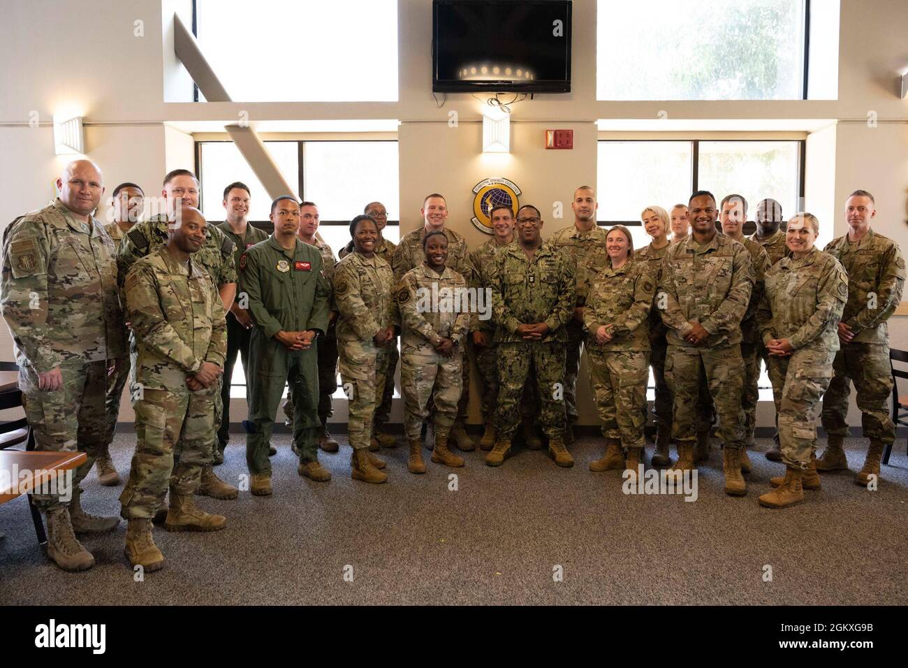 U.S. Navy Fleet Master Chief Donald Myrick, center, U.S. Transportation ...