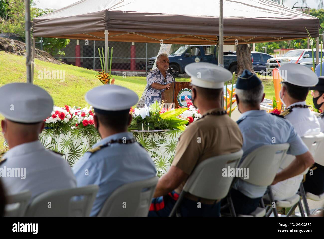 AGAT, Guam (July 19, 2021) - William Flores, chairman of the board of ...