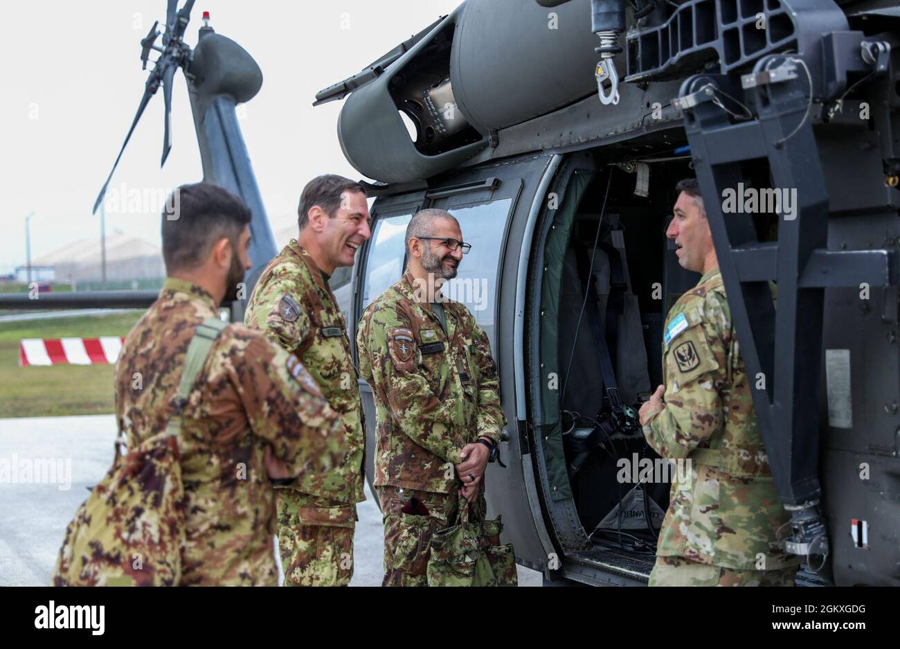 Italian Maj. Gen. Franco Federici, commander of Kosovo Force, and ...