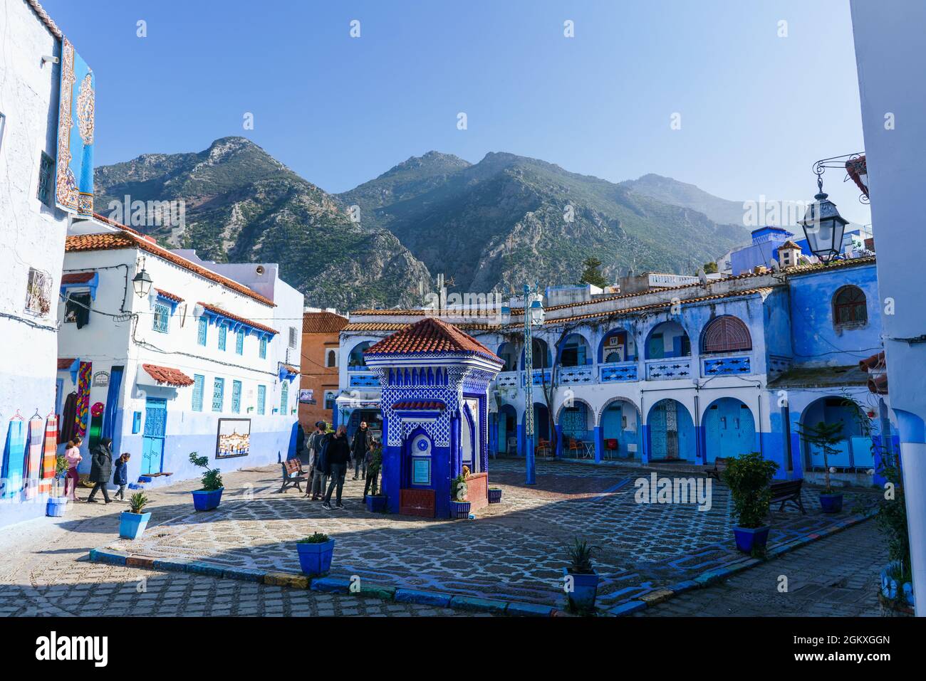 Street scene in the Chefchaouen, Morocco, Africa Stock Photo - Alamy