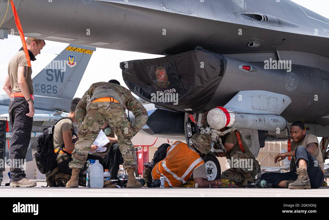 Airmen assigned to the 20th Fighter Wing, Shaw Air Force Base, South ...
