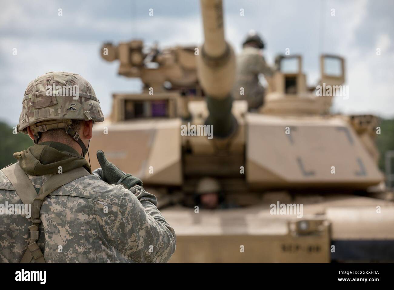 A U.S. Army Master Gunner Student, assigned to 3rd Squadron, 16th ...