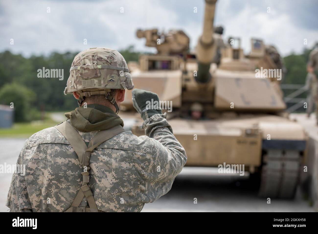 Tank hand signals hi-res stock photography and images - Alamy