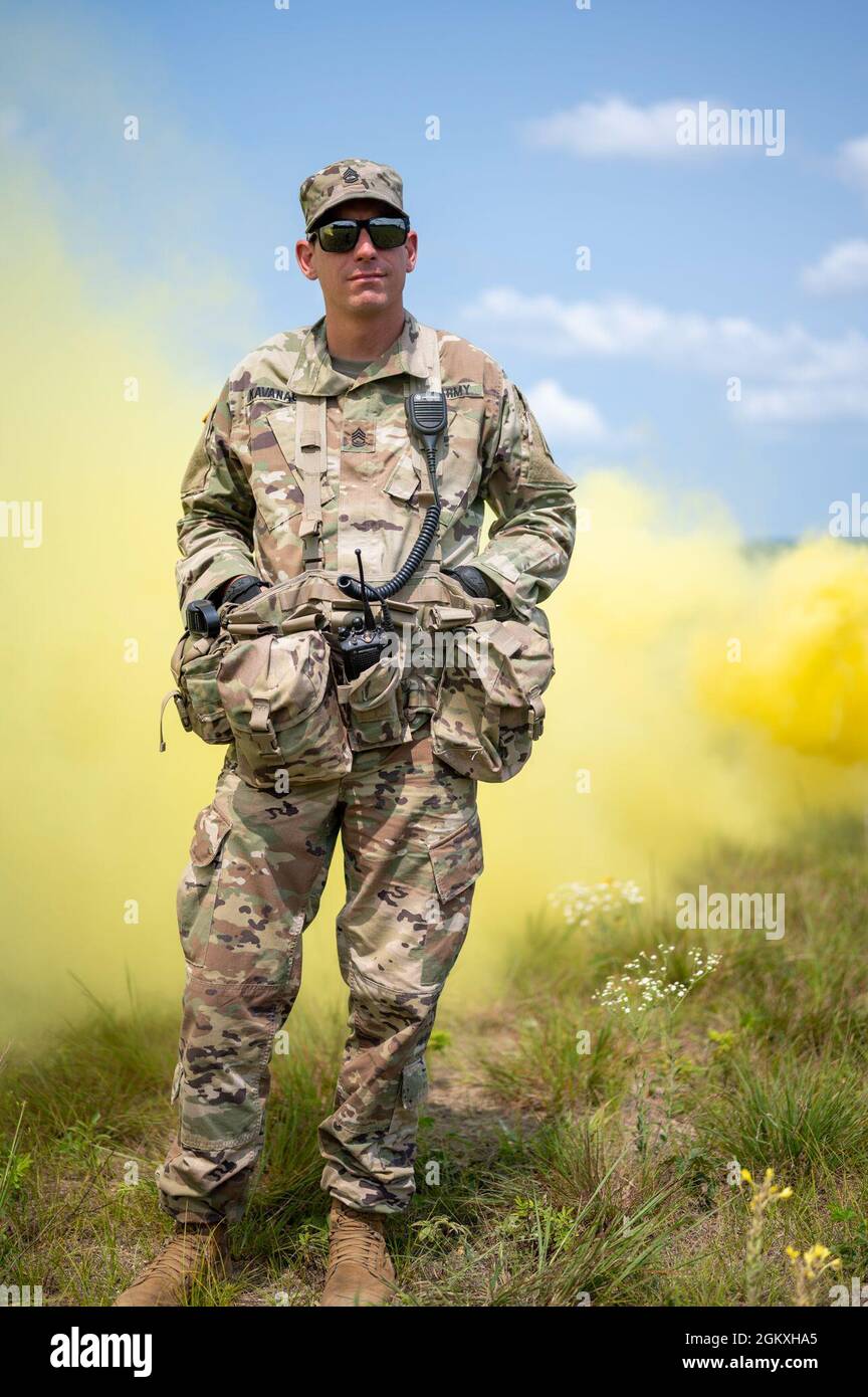 Sgt. 1st Class Jacob Kavanagh, an observer coach/trainer for 1st ...