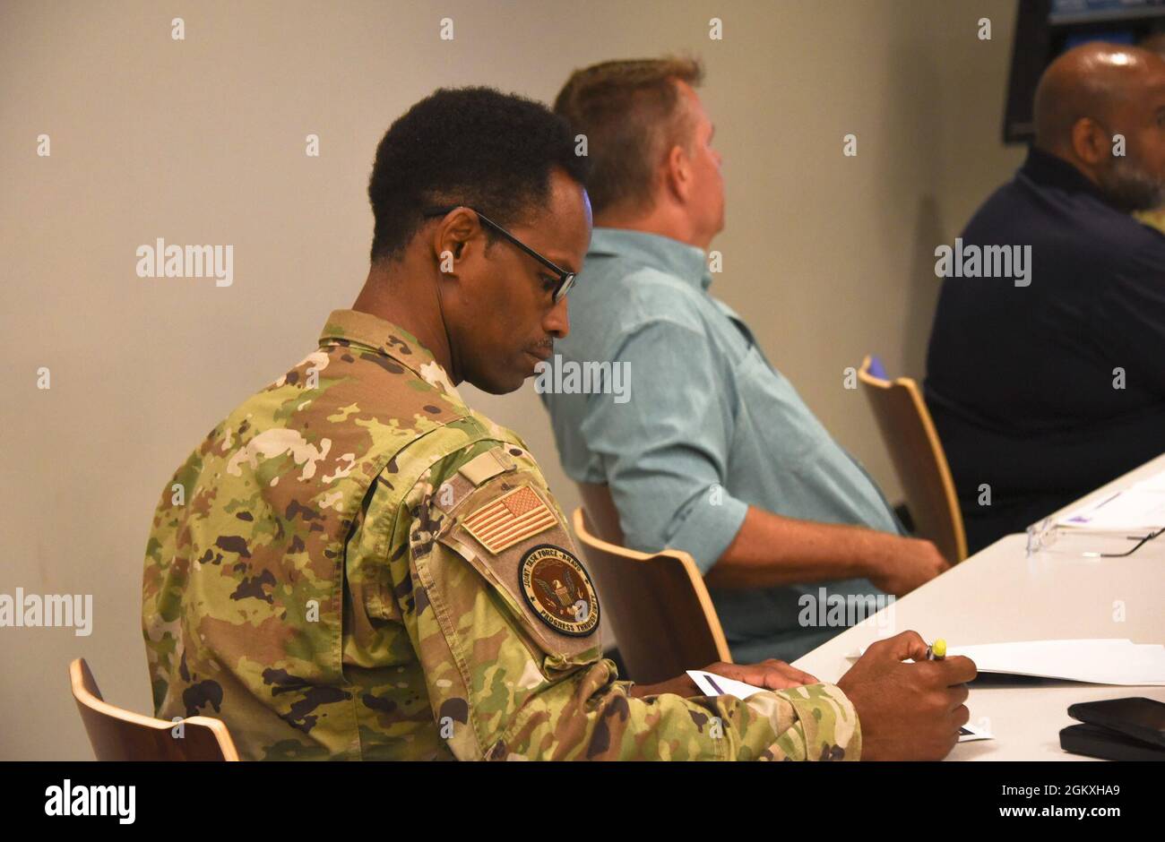 U.S. Air Force Maj Kennie Neal (right), Soto Cano Air Base chaplain ...
