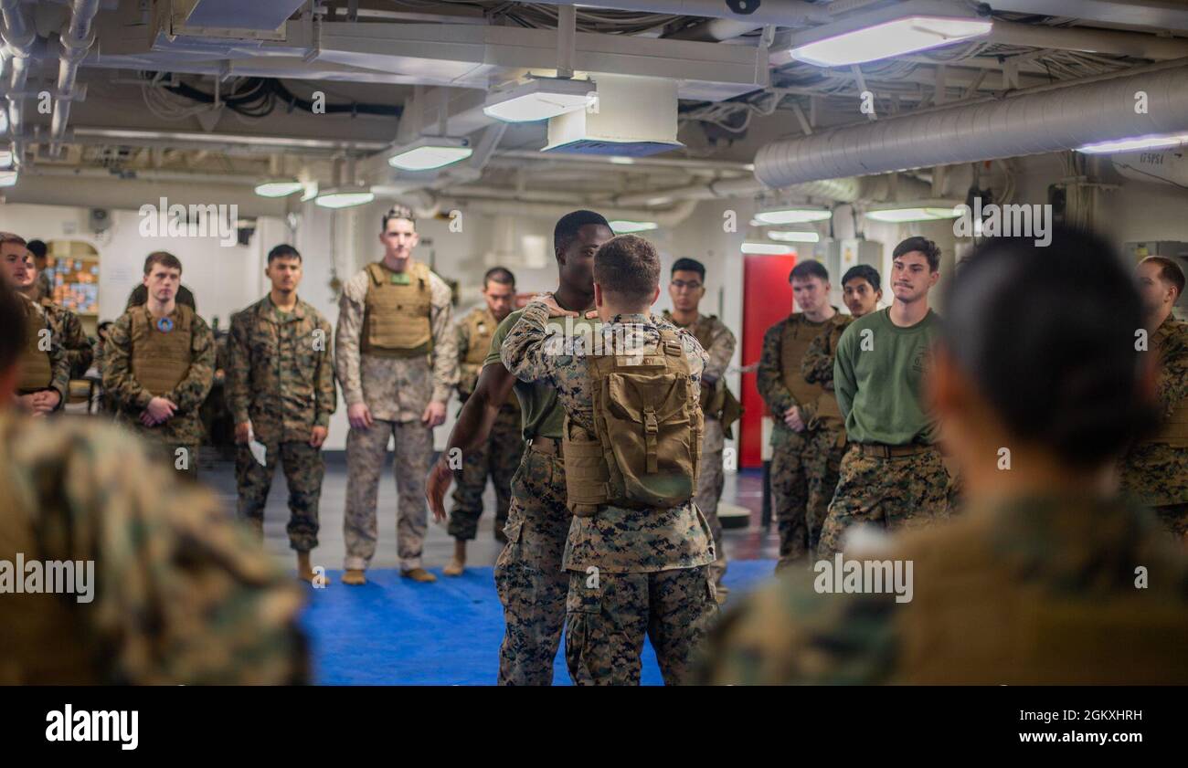 U.S. Marine Corps Cpl. Siddarious Seals, a Marine Corps Martial Arts ...